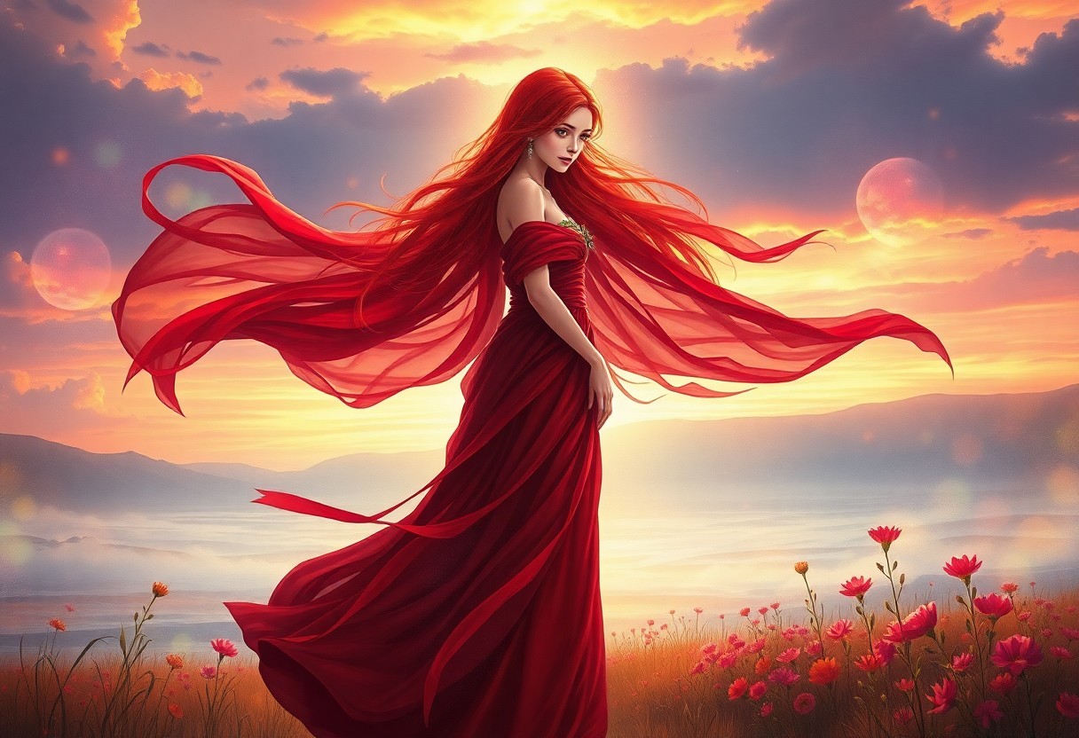 Kyzyl Erke - The Crimson Spirit Maiden of the Steppe - Realm Whispers