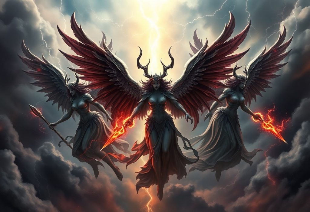 Furies (Erinyes) - The Relentless Spirits of Vengeance - Realm Whispers